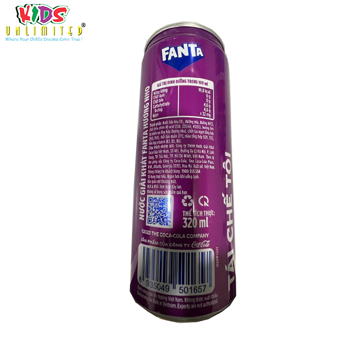 FANTA GRAPE 320ML - Kids Unlimited